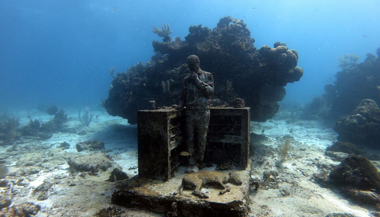 Scuba Diving in MUSA Underwater Museum, Cancun